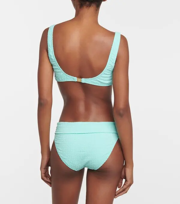 Heidi Klein Great Thatch Mid-rise Bikini Bottoms