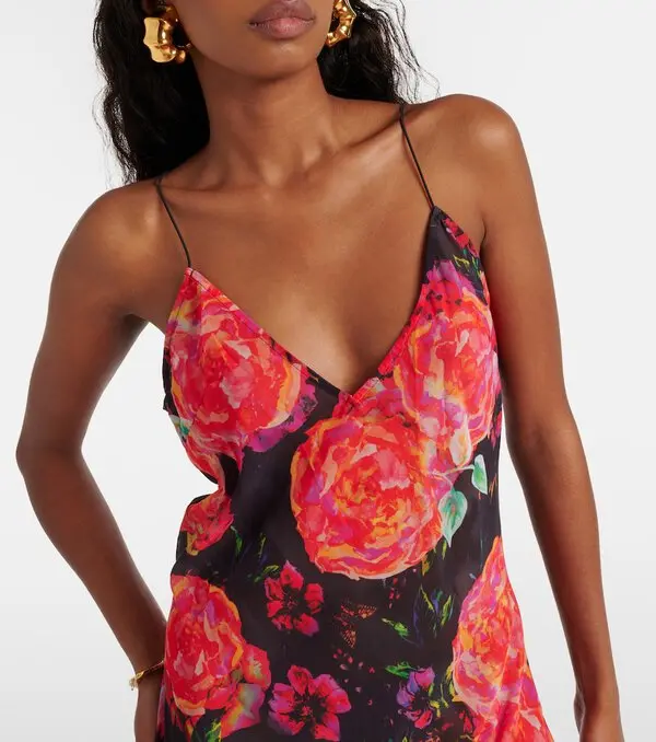 BANANHOT Vintage Floral Maxi Dress