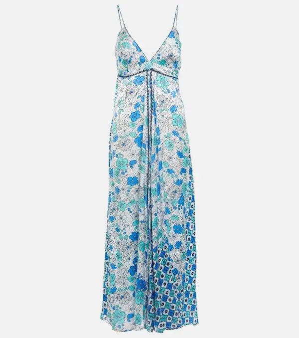 Poupette St Barth Denise Maxi Dress - Green