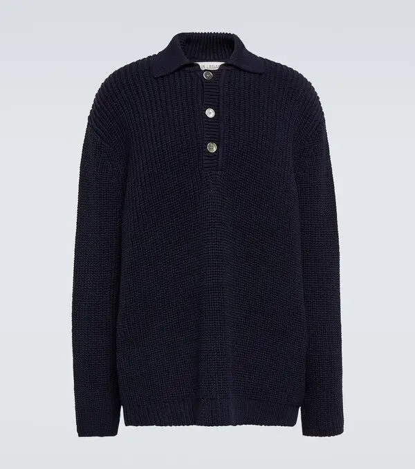Our Legacy Big Piquet Ribbed-knit Cotton Sweater