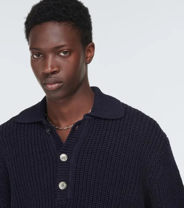 Our Legacy Big Piquet Ribbed-knit Cotton Sweater