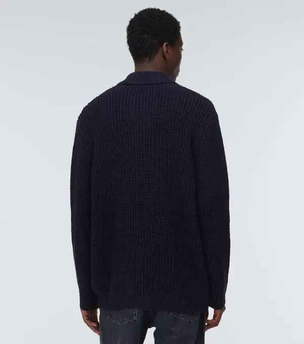 Our Legacy Big Piquet Ribbed-knit Cotton Sweater
