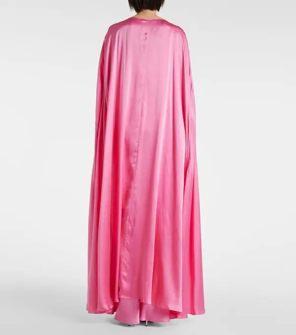 RODARTE Silk Gown With Cape Effect