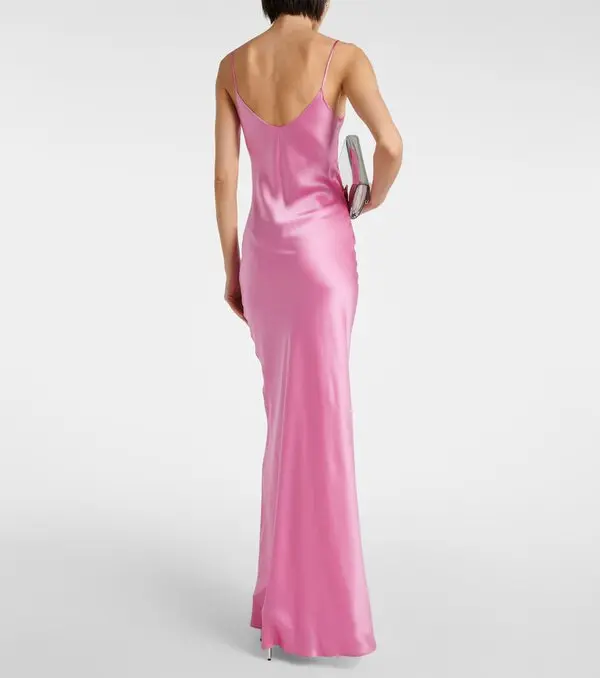 RODARTE Silk Gown With Cape Effect