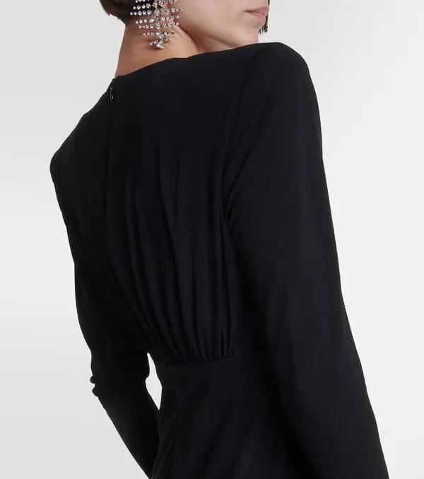 Alexandre Vauthier Draped Jersey Midi Dress