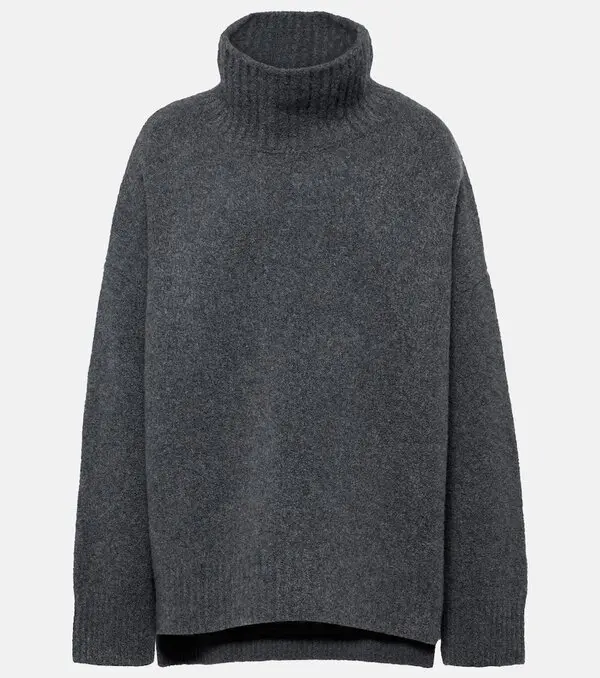 LISA YANG Elwinn Cashmere Turtleneck Sweater - Grey