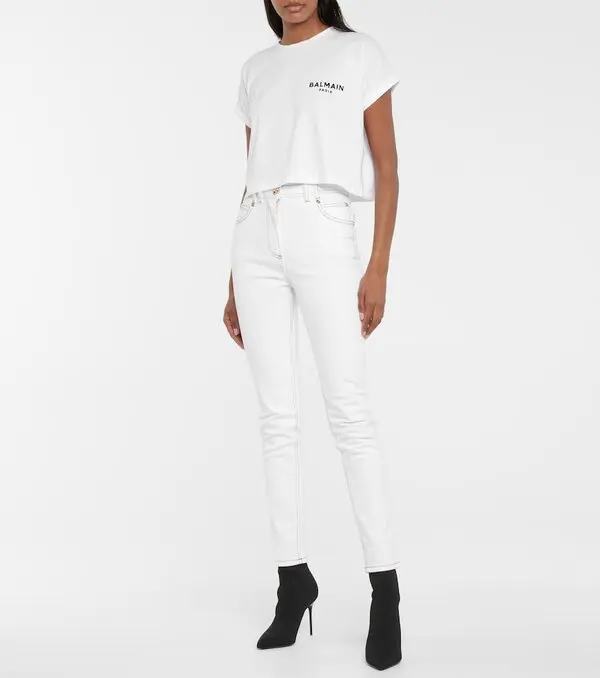 Balmain Logo Cotton T-shirt