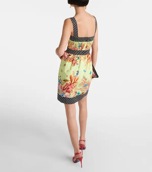 Dolce & Gabbana Capri Printed Cotton Minidress