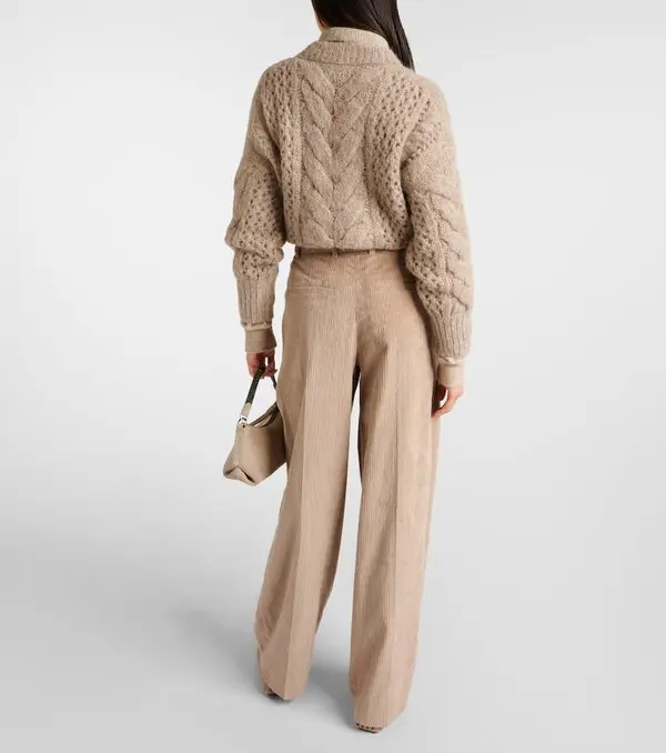 Brunello Cucinelli Cotton Corduroy Wide-leg Trousers
