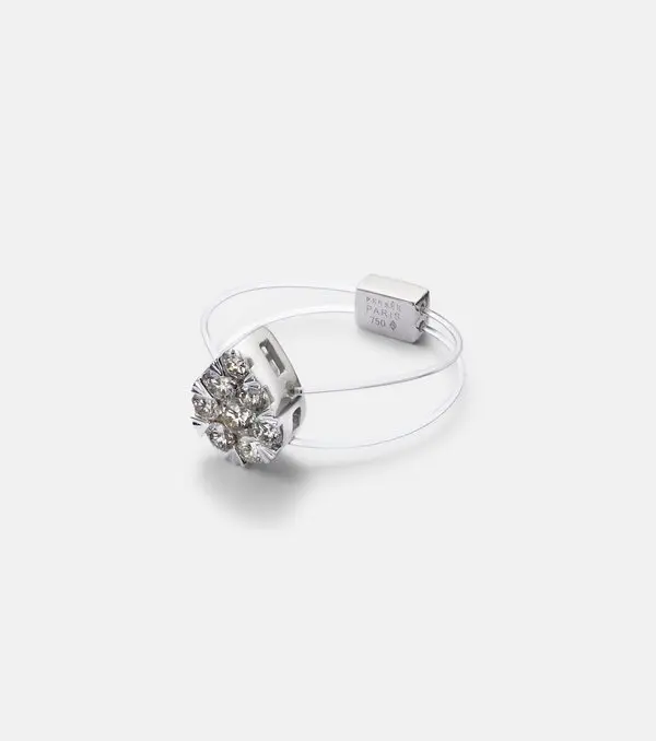 PERSEE 18kt White Gold Diamond Ring - Silver