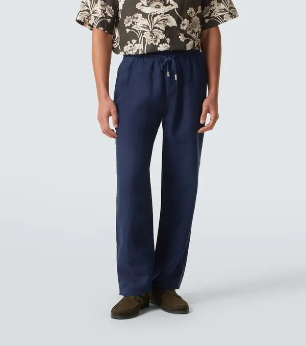 Vilebrequin Pacha Linen Trousers - Blue