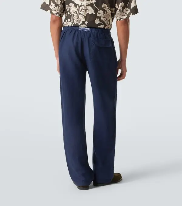 Vilebrequin Pacha Linen Trousers - Blue