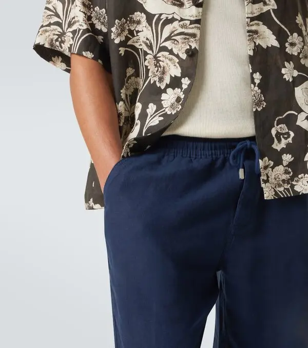 Vilebrequin Pacha Linen Trousers - Blue