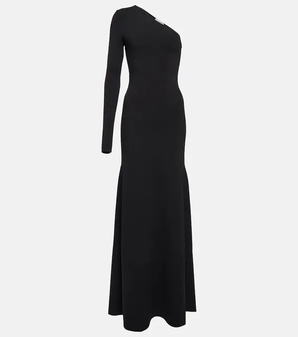 Victoria Beckham Knitted One-shoulder Maxi Dress