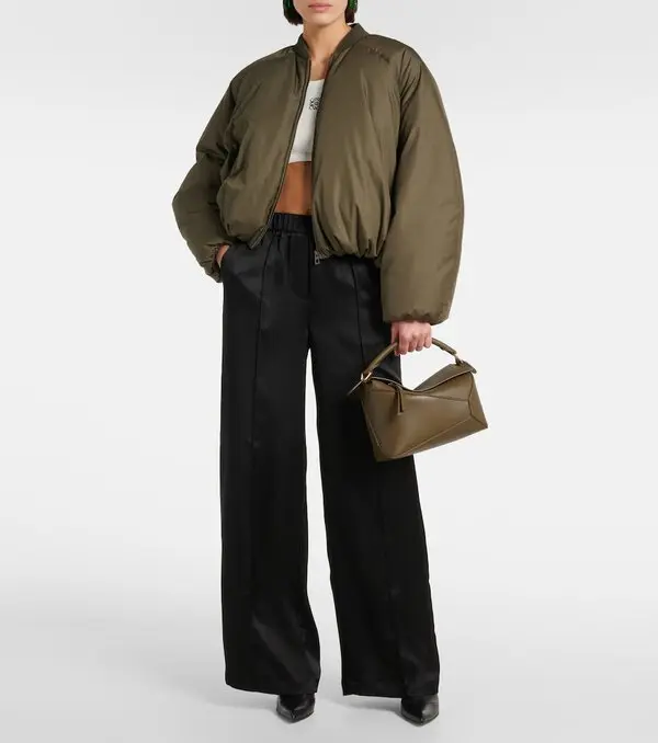 Loewe Puzzle Edge Small Leather Top-handle Bag - Green