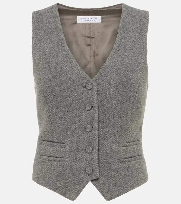Gabriela Hearst Coleridge Wool And Cashmere Vest - Grey