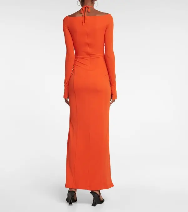 DION LEE Mobius Slit Jersey Gown