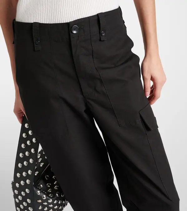 Proenza Schouler Octavia Straight Leg Cotton-blend Pants