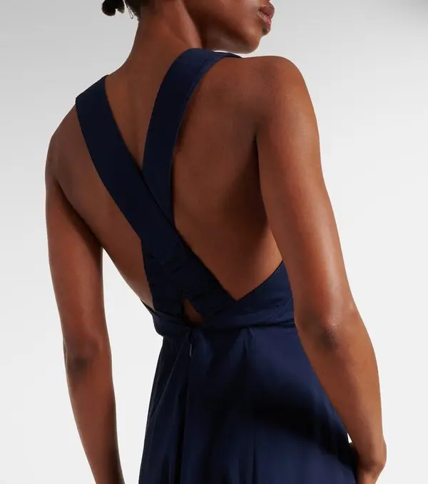 Staud Teresa Poplin Midi Dress