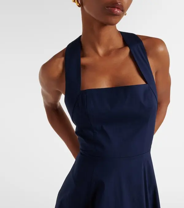 Staud Teresa Poplin Midi Dress