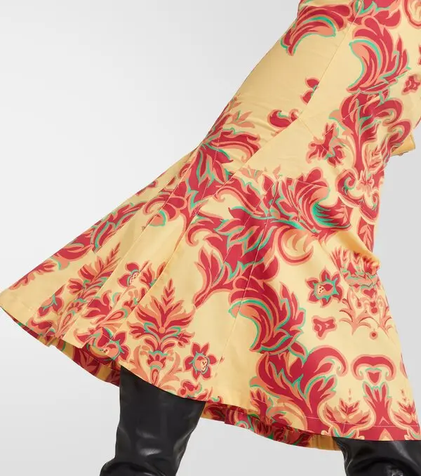 Etro Printed Cotton And Silk Maxi Dress