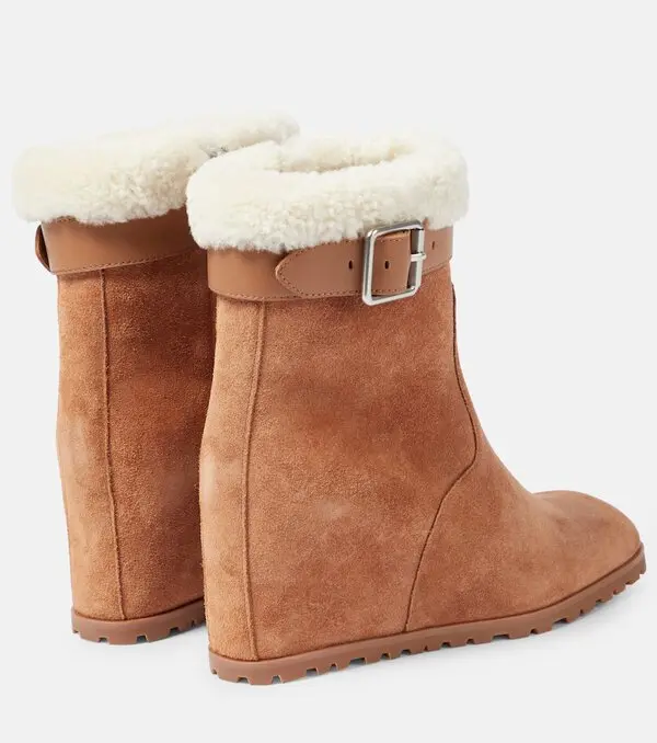 Simkhai Avery Suede Wedge Ankle Boots