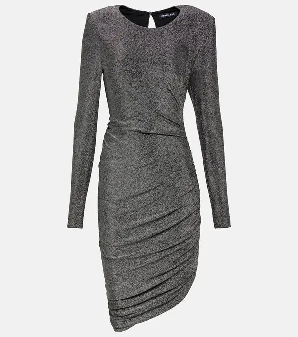 Veronica Beard Cyrus Metallic Mini Dress