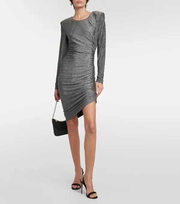 Veronica Beard Cyrus Metallic Mini Dress