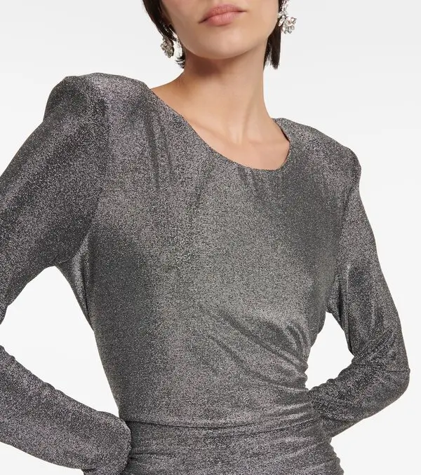 Veronica Beard Cyrus Metallic Mini Dress