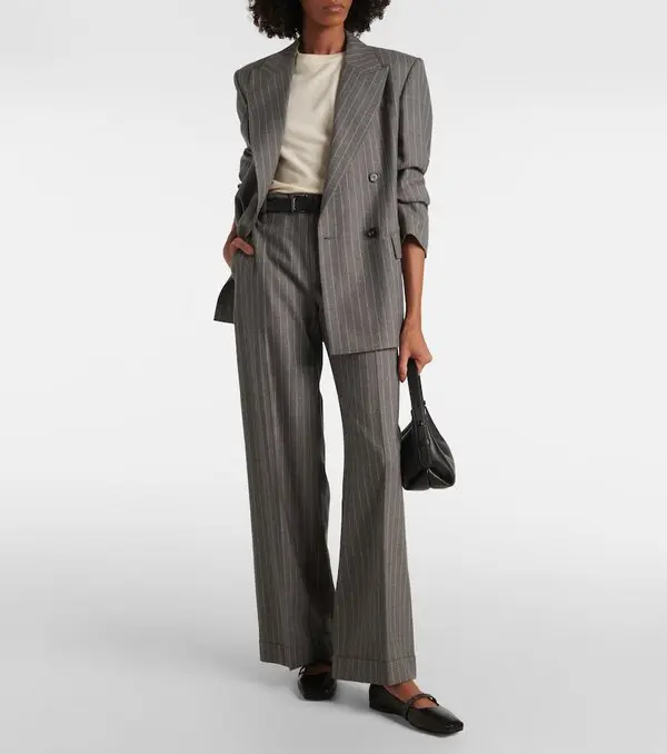 Brunello Cucinelli Monili Leather Mary Jane Flats