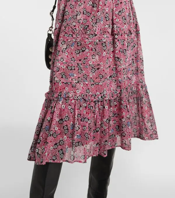 MARANT ETOILE Diya Cotton Voile Maxi Skirt