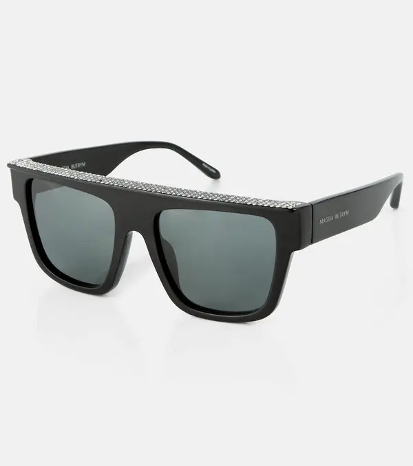 Magda Butrym Square Sunglasses With Embellished Detail