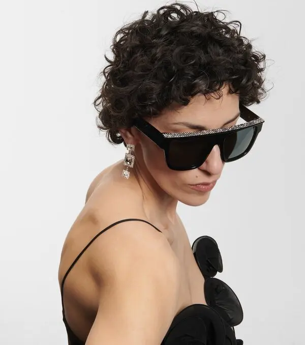 Magda Butrym Square Sunglasses With Embellished Detail