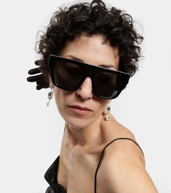Magda Butrym Square Sunglasses With Embellished Detail