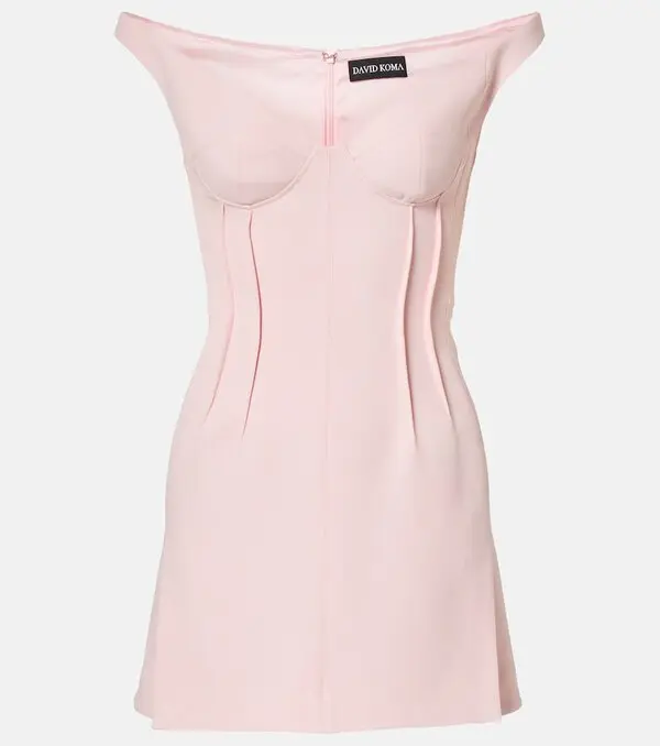 David Koma Off-shoulder Mini Dress