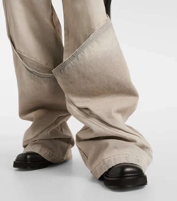 Attico Low-rise Wide-leg Jeans