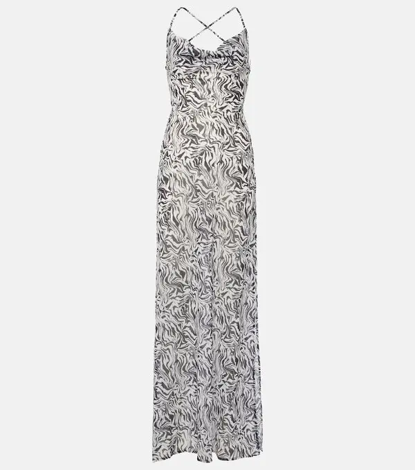 BANANHOT Sahara Zebra-print Maxi Dress - Multicoloured