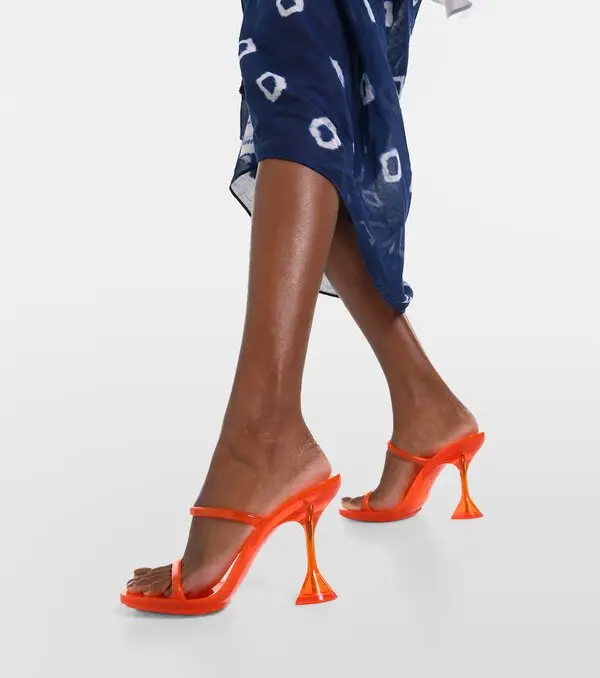 Amina Muaddi Brito 95 Pvc Sandals