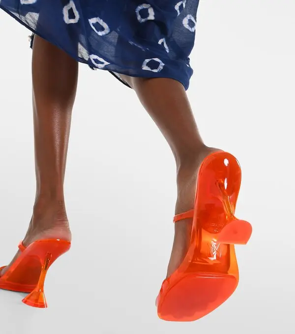 Amina Muaddi Brito 95 Pvc Sandals
