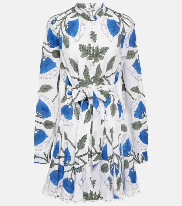JULIET DUNN Bellflower Cotton Shirt Dress - Multicoloured