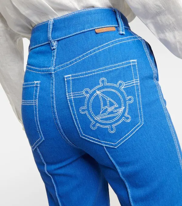 Zimmermann High Tide High-rise Flared Jeans