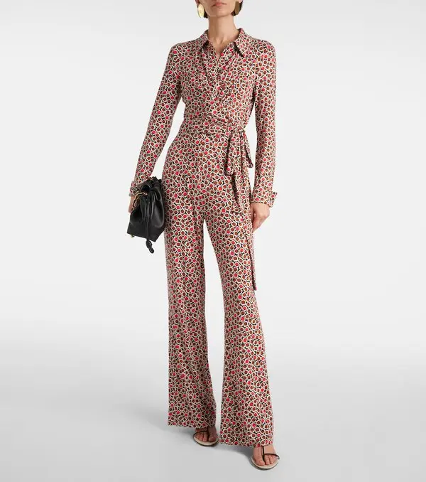 Diane Von Furstenberg Printed Jersey Jumpsuit