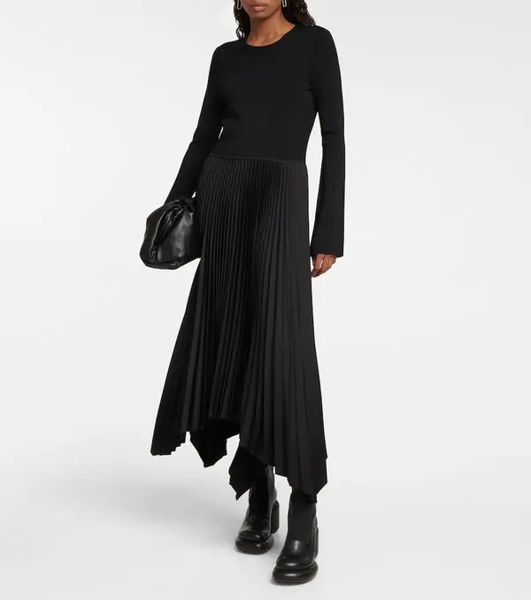 JOSEPH Deron Asymmetric Midi Dress