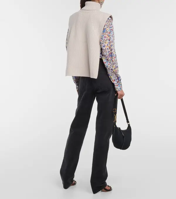 MARANT ETOILE Megan Turtleneck Wool Sweater Vest