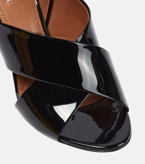 Alaïa Studded Leather Sandals - Black