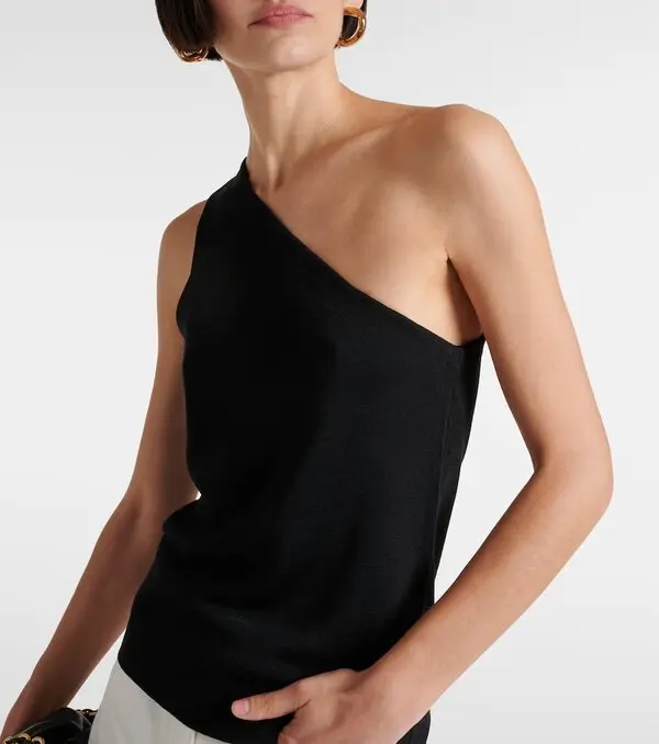 NILI LOTAN Vivienne One-shoulder Knit Top