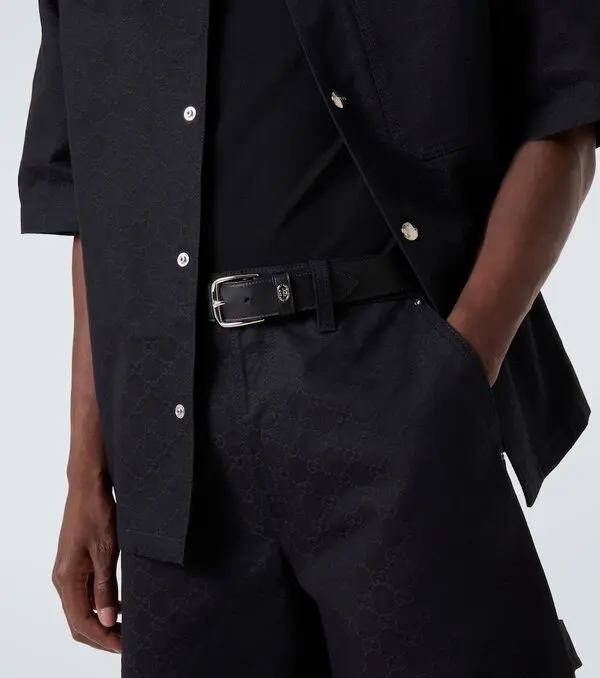 Gucci Gg Leather Belt