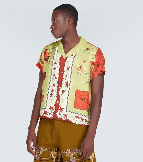BODE Printed Silk Shirt - Multicoloured