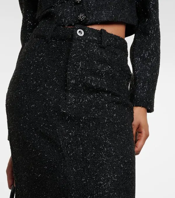 SELF-PORTRAIT Boucle Maxi Skirt