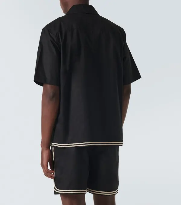Commas Braided Cotton Shirt